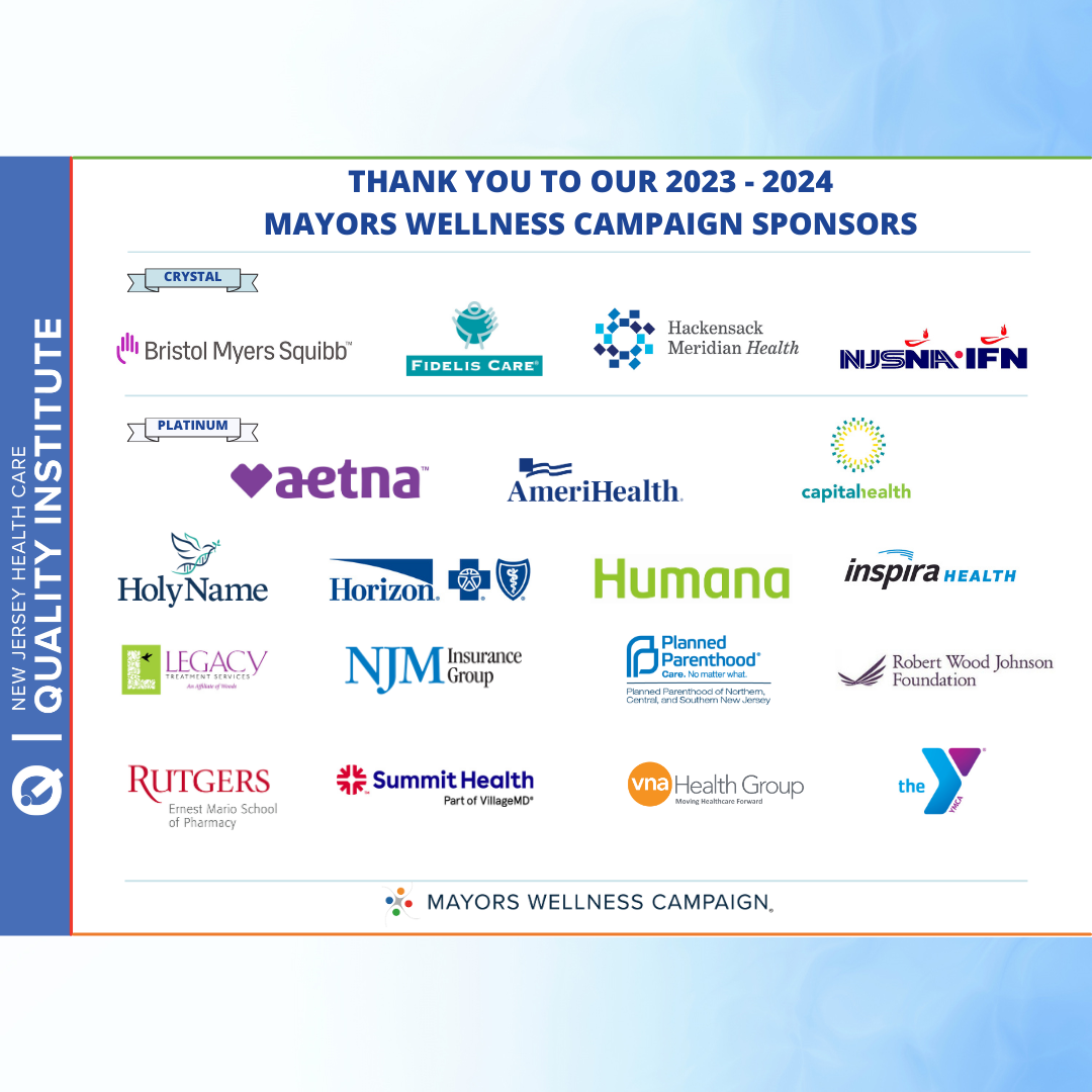 Quality Institute Announces Mayors Wellness Campaign 2023 New Jersey “Healthy Town” Winners - NJHCQI