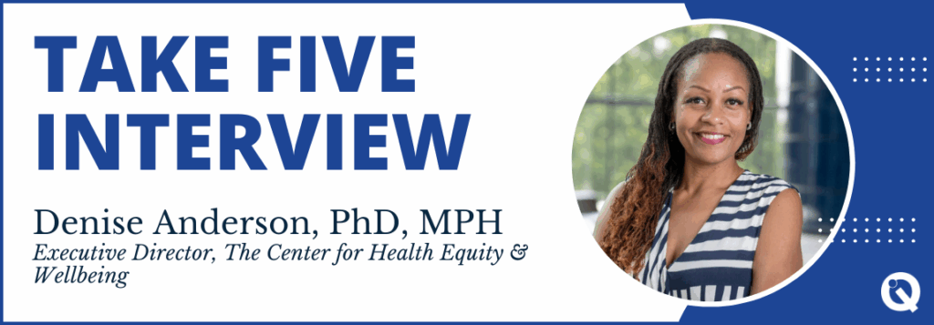 Take Five Interview with Denise Anderson, PhD, MPH - NJHCQI